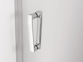 Sanswiss CADURA CA1C jednokřídlé sprchové dveře 90 cm Šířka: 900 mm, Profil: Černá, Sklo: Hladké čiré