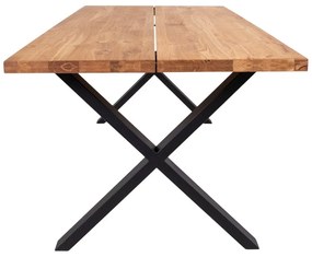 House Nordic Jídelní stůl, olejovaný dub s rovnou hranou, připravený na rozkládací desky\n95x200xh75 cm
