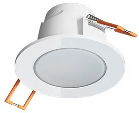 PANLUX Pevný LED podhled SPOTLIGHT IP65 ROUND bodovka, bílá - teplá