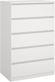 Bílá komoda 77x121x50 cm Naia – Tvilum