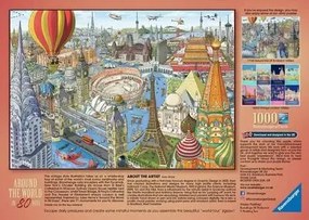 Ravensburger Cesta kolem světa za 80 dní / 1000 dílků / od 14 let