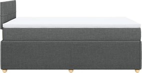 Box spring postel s matrací tmavě šedá 120x190 cm textil 3289696