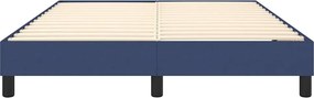 Rám postele s boxspringem modrý 140 x 190 cm textil 3120514