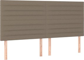 Box spring postel s matrací taupe 160x200 cm textil 3137249
