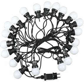 LED Venkovní řetěz STRING 10m 20xLED/0,5W/230V IP44 6000K