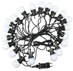 LED Venkovní řetěz STRING 10m 20xLED/0,5W/230V IP44 6000K