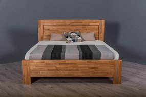 Masivní postel ROYAL - Solwo Design Dřevo a odstín oleje: BUK Cink - Olej odstín BO104, Rozměr spací plochy: 220x200