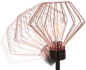 Toolight - Nástěnná lampa 1xE27 392180, růžové zlato-černá, OSW-08559