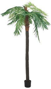 Umělý datlovník kanárský s květináčem 305 cm zelený 336311