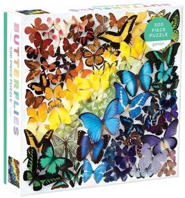 Galison Puzzle Duhoví motýli 500 dílků