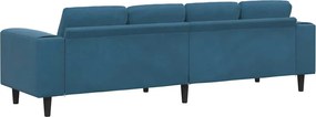 Pohovka do obývacího pokoje Modrá 250 x 77 x 76 cm 3335090