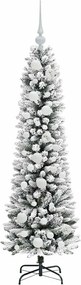 Umělý vánoční stromeček Bílá 120 cm PVC, kov a plast 3396084
