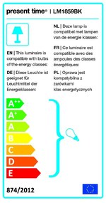 Černé stropní svítidlo Leitmotiv Lucid Large