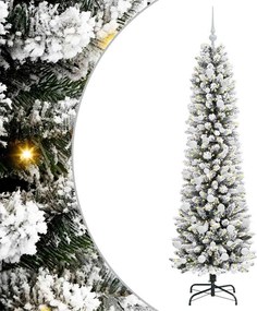 Umělý vánoční stromeček Bílá 180 cm PVC, kov a plast 3396108