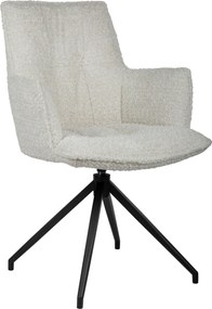 XXXLutz ŽIDLE S PODRUČKAMI, železo, žinylka, černá, béžová Ambia Home - Jídelní židle - 002403008201