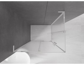 Mexen Velar L Duo, sprchový kout s posuvnými dveřmi 100 x 90 cm, 8mm sklo námraza, chromová, 871-100-090-02-33-01
