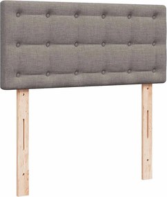 Box spring postel s matrací taupe 90x200 cm textil 3287357