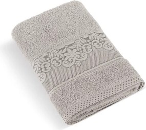 Bellatex Froté ručník a osuška kolekce Orchidea šedá rozměr 50x100 cm