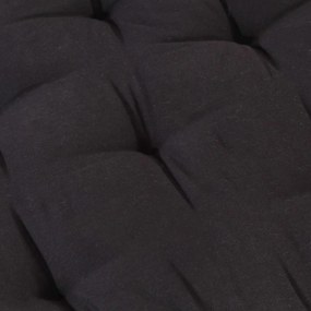 Poduška na nábytek z palet bavlna 120 x 80 x 10 cm černá - Default Title
