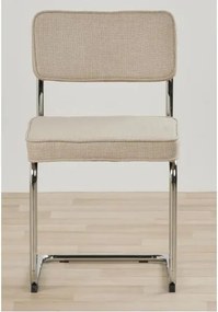Béžová čalouněná houpací jídelní židle Rupert – Unique Furniture
