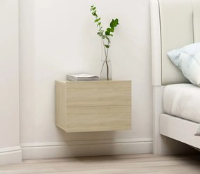 vidaXL Noční stolek 40 x 30 x 30 cm dřevotříska [801065] Barva: hnědý dub