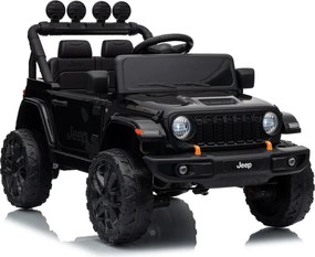 LEAN CARS Akumulátorové vozidlo Jeep Rubicon DK-JWR558 24 V, černé