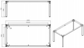 Jednací stůl PRIMO INVITATION, 200x100 cm, buk + 2x stolní zásuvka TYP V, stříbrná