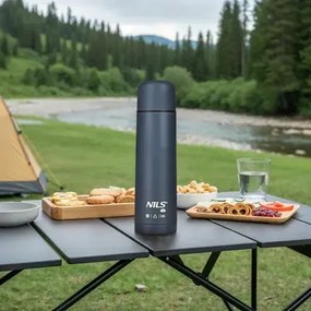 NILS Camp NC3803 modrá / Termoska / 500 ml / nerezová ocel / 12 h tepl
