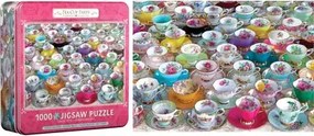 EUROGRAPHICS Puzzle Sbírka čajových šálků v plechové krabičce / 1000 d