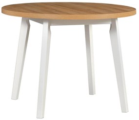 Jídelní stůl Otto Zvolte barvu horní desky: Bílý (borovice andersen), Zvolte barvu nožek: Buk přirodní