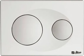 Ovládací tlačítko Ceramia S-Line plast bílá mat P40-0130