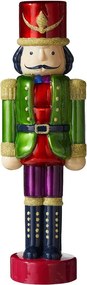 X-MAS LED Louskáček skleněný 30 cm - zelená