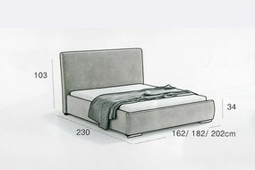 Largo 160: Dvoulůžko s volně loženou matrací