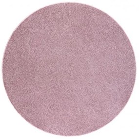 koberec kulatý SANTA FE špinavě růžová 60 hladký, Jednotný jedn velikost kruh 200 cm | krásné koberce cz