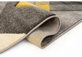 Šedo-žlutý koberec Flair Rugs Nimbus, 120 x 170 cm