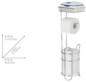 WENKO 24074800 - Držák toaletního papíru 16x59 cm lesk. chrom