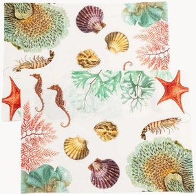 Sada prostírání ze lnu Ocean Animals, 2 díly