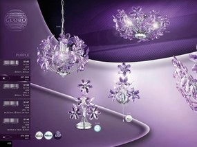 GLOBO Dekorativní závěsné svítidlo na řetězu PURPLE 5143