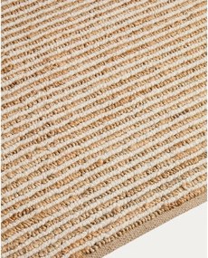 Ručně tkaný jutový koberec v přírodní barvě 200x300 cm Derule – Kave Home
