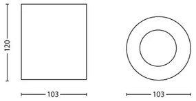 Philips 56330/31/PN - Bodové svítidlo MYLIVING PILLAR 1xGU10/35W/230V