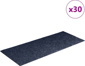 Schodové rohože samolepicí 30 ks 60 x 25 cm šedomodré obdélníkové 3365708