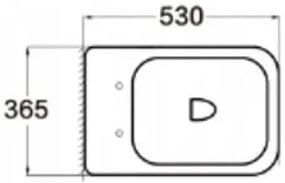Závěsný set Mexen Fenix + WC TEO Rimless černá 51 x 36 cm + pomalu padající deska Slim, 60100 + 3385XX85