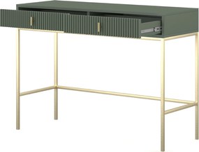Toaletní stolek Maggiore 104 cm zelený/zlatý