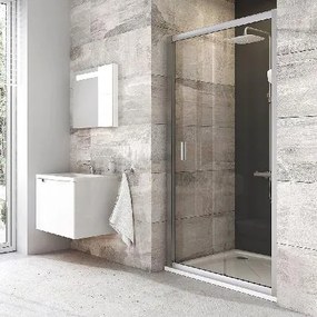 Ravak Blix - Sprchové dveře, 1170-1210 mm, satin/čiré sklo 0PVG0U00Z1
