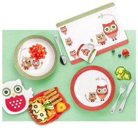 3dílný dětský porcelánový jídelní set Orion Owl