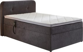 XXXLutz POSTEL BOXSPRING, 120/200 cm, šedá Livetastic - Postele s úložným prostorem - 002157032003
