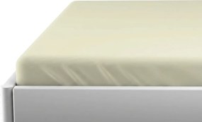 Jersey prostěradlo do dětské postýlky světle krémové 70 x 140 cm