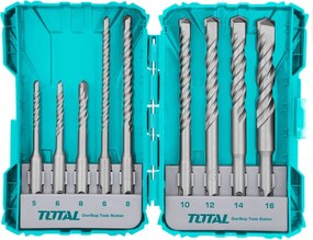 Vrtáky, sada 9 ks, SDS Plus, industrial, SDS Plus TOTAL TACSDL30901