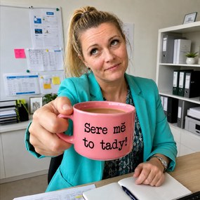 Ahome CZ Hrnek makronka - Sere mě to tady Vyberte barvu: Bílá