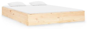 Rám postele masivní dřevo 135 x 190 cm Double